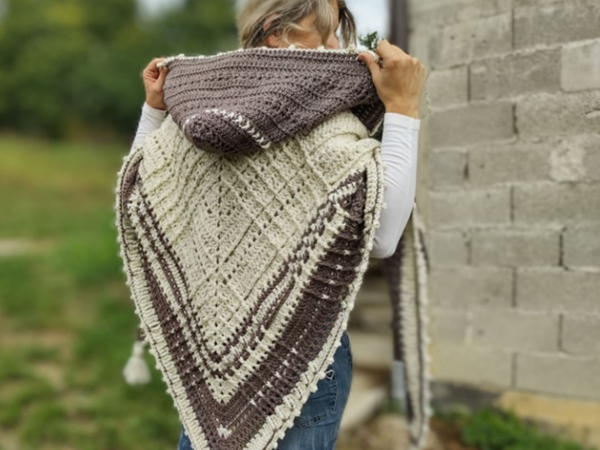 Nova Hooded Triangle Shawl – Share a Pattern