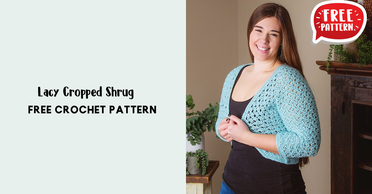 Lacy Cropped Shrug – Share a Pattern